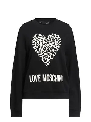 Moschino Printed Cotton Sweatshirt - Black