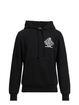 DIESEL® Hooded Sweatshirt With Print - Black