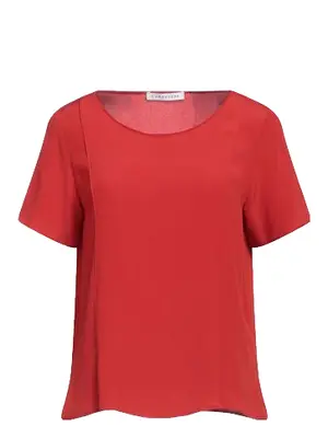 CARACTÈRE CARACTÈRE Crepe Top Red