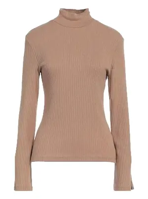 BERNA Turtleneck Top Beige