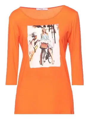 MR MASSIMO REBECCHI MR MASSIMO REBECCHI Printed T-Shirt Orange