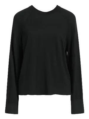 Alpha Studio Knitted Lightweight Sweater - Black