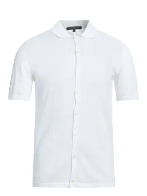 Brian Dales Cotton Knit Shirt White