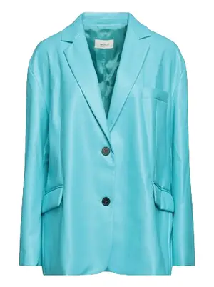 VICOLO VICOLO Coated Blazer Blue