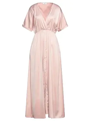 SIMONA A Maxi Flared Dress - Pink