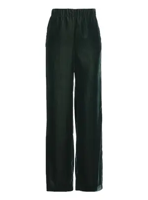 CARACTÈRE CARACTÈRE Velvet Wide Leg Pants Green