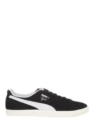 PUMA Clyde Hairy Suede Sneakers - Black