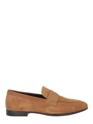 Geox GEOX Leather Penny Loafers Beige