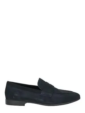 Geox GEOX Leather Penny Loafers Blue