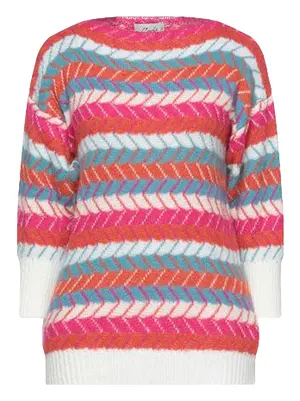 CROCHÈ CROCHÈ Multicolor Patterned Sweater Pink