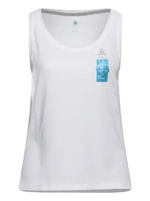 ODLO Tank Top In Polyester And Polypropylene - White