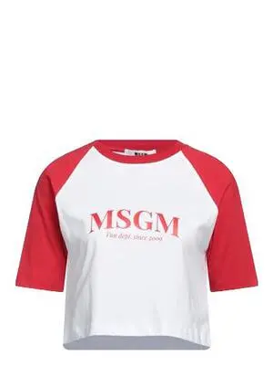 MSGM Cotton Jersey Tee - Red
