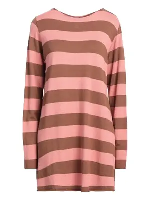 SOUVENIR SOUVENIR Striped Knit Sweater Pink