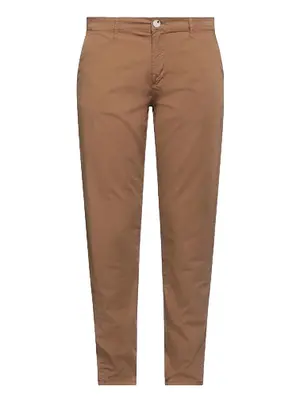 SEINSE Man Pants Salmon Pink Size 28 Cotton, Elastane Beige