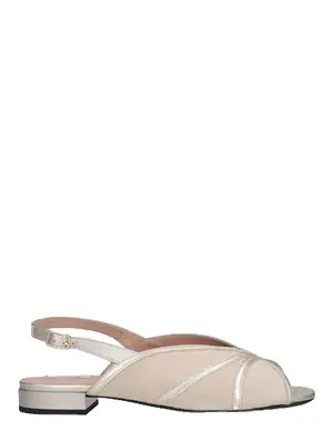 Geox Leather Slingback Sandals Beige