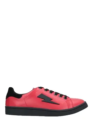 Neil Barrett Leather Low-Top Sneakers Red