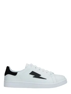 Neil Barrett Leather Low-Top Sneakers White