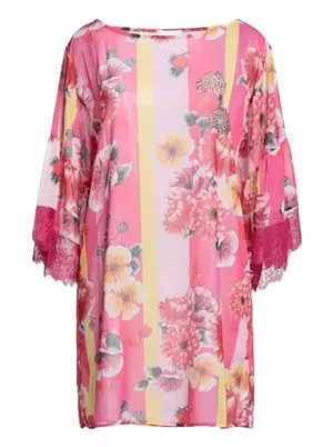 PEPITA Floral-Print Kaftan Top Fuchsia