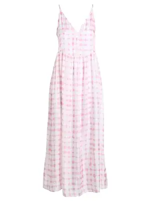 Arket Maxi Dress In Cupro Viscose Blend - Pink