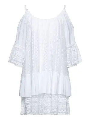 Guess Lace Woven Top - White