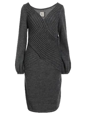 L' AUTRE CHOSE Midi Knit Dress - Grey