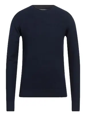 YES ZEE BY ESSENZA Knitted Sweater With Brand Logo - Navy