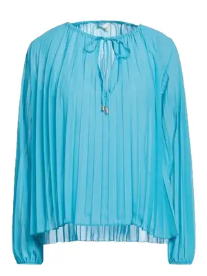 VICOLO VICOLO Bow Blouse Blue
