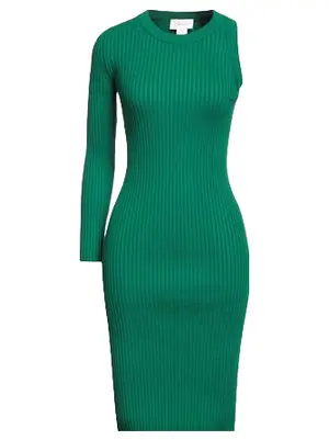 VICOLO Midi Knit Dress Green