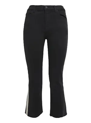 J Brand Boot-cut Jeans With Side Seam Stripes - Black