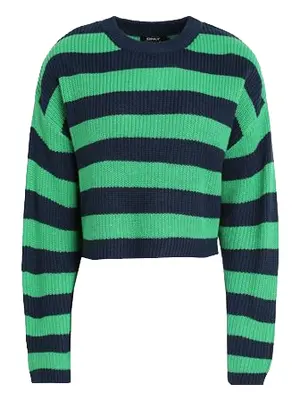 Only Striped Lightweight Knit Sweater Navy Blue