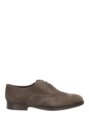Geox Leather Oxford Shoes - Beige