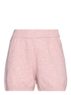 VICOLO Knitted High-Waisted Shorts Pink