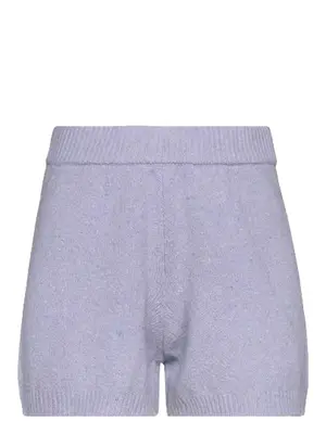 VICOLO Knitted High-Waisted Shorts Purple