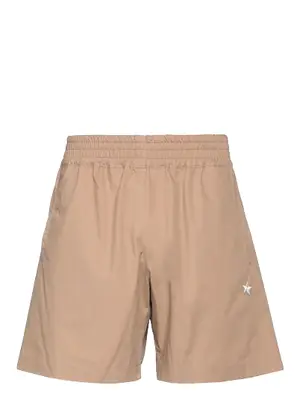 THE EDITOR Cotton Shorts Beige