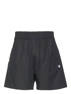 THE EDITOR Cotton Shorts Black