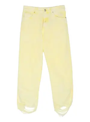 VICOLO Pastel Cotton Mom Jeans - Yellow
