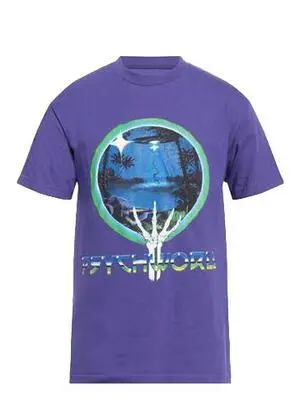 PSYCHWORLD T-shirt Size Cotton - Purple