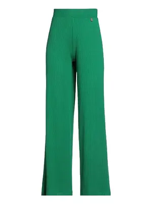 BERNA Wide Leg Knit Pants Green