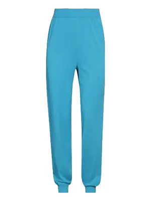SOALLURE Tapered Knit Pants - Blue