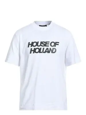 HOUSE OF HOLLAND T-shirt Size Cotton, Elastane - White