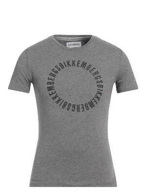 BIKKEMBERGS T-shirt Size Cotton, Elastane - Grey