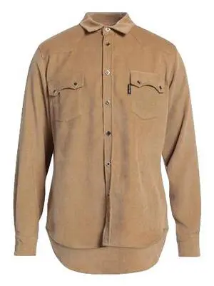 FAMILY FIRST Family First Milano Man Shirt Sand Size M Polyester Beige