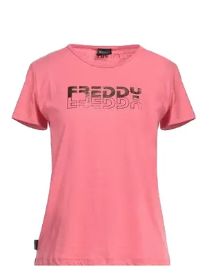 FREDDY Logo-Print Jersey T-Shirt Pink