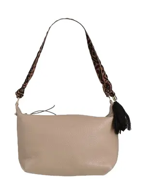 ANITA BILARDI Shoulder Bag With Tassels - Beige