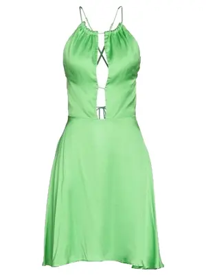VICOLO Light Viscose Midi Dress - Green