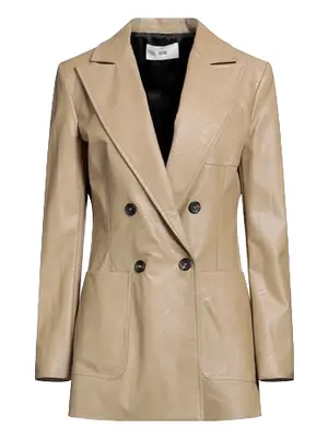 SOLOTRE SOLOTRE Double-Breasted Jacket Beige