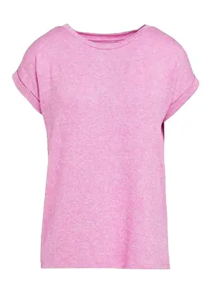 Vero Moda Knitted Mélange Lightweight Top - Magenta