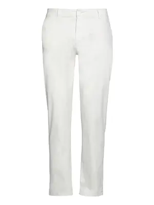 STILOSOPHY Pants Size Cotton, Elastane - White