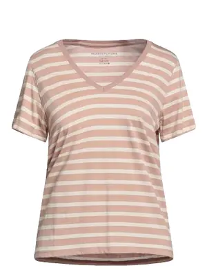 Majestic Filatures Striped Jersey T-shirt - Beige