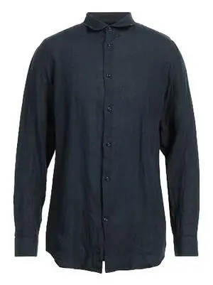 John Richmond Shirt Size Linen - Blue